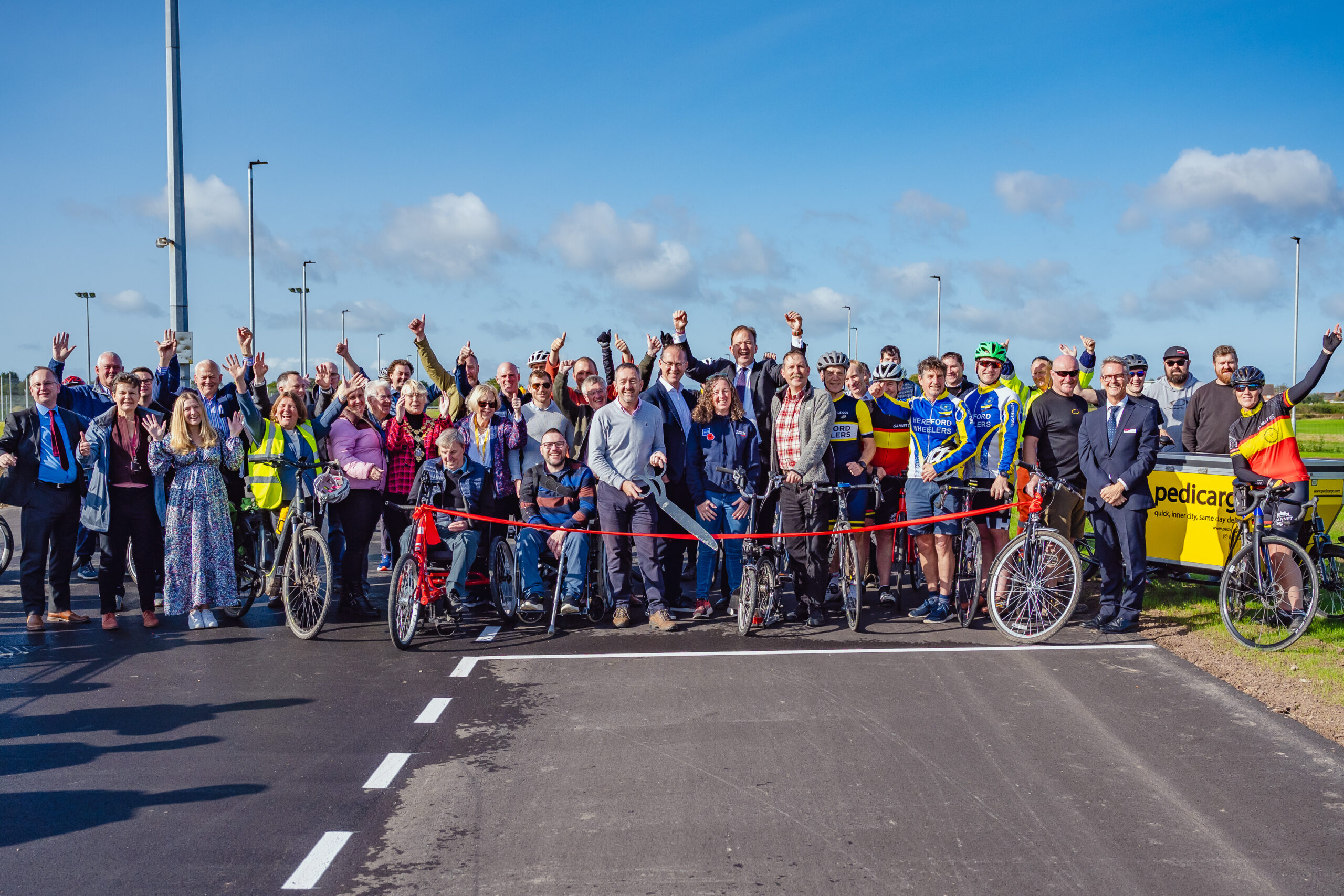 Olympic Gold Medalist Cuts Ribbon on Hereford’s Brand-New Cycle Track ...
